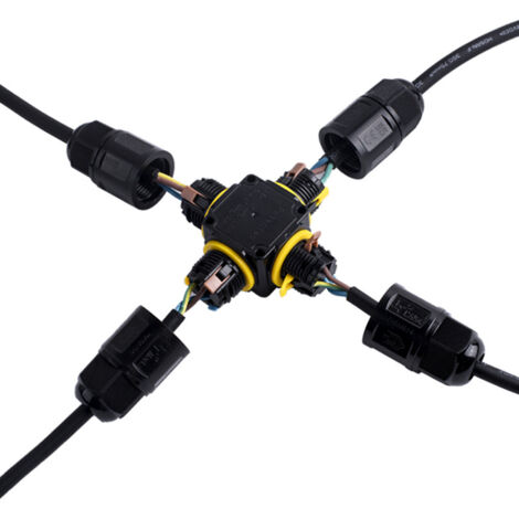 Connecteur de câble étanche IP68 4 voies 2 broches/3 broches/4 broches ...