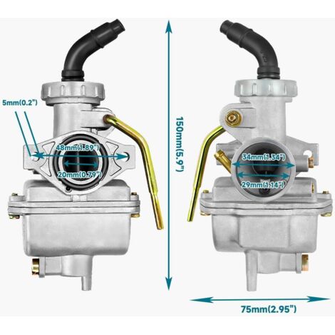 Kit carburateur PZ20 pour TaoTao Coolster 125cc 110cc 90cc 70cc 50cc ...