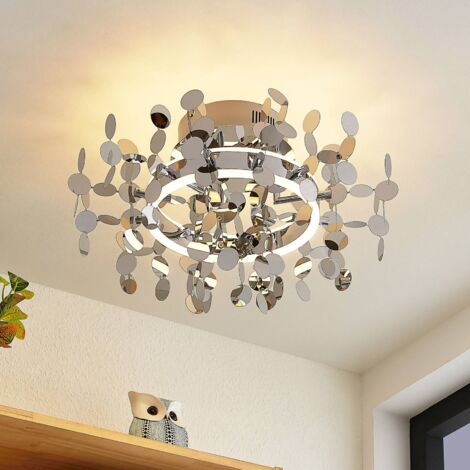 Deckenlampe "Glimmo" aus Aluminium dimmbar für Wohnzimmer & Esszimmer ...