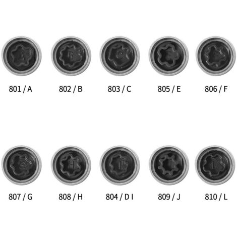 Clé à douille antivol pour écrou de roue de sécurité 802/B 17 mm pour ...