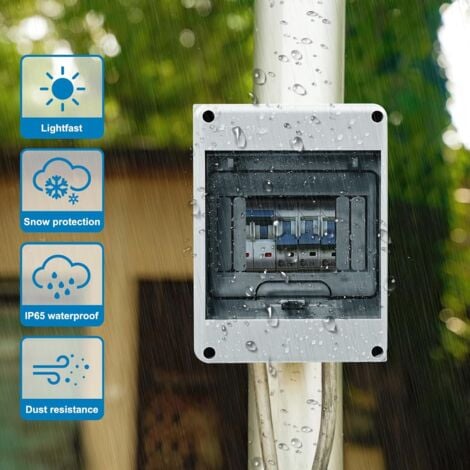 Coffret Electrique Etanche Exterieur, IP65 Boîtier de Distribution en Saillie avec Terminaux ...