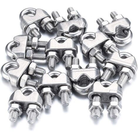 M6 Serre Câbles, Attaches pour Câbles Métalliques Acier Inoxydable ...