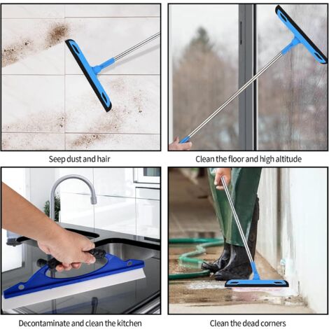 Balai Raclette Sol avec Manche, Raclette d'eau pour Fenêtre, Balai ...