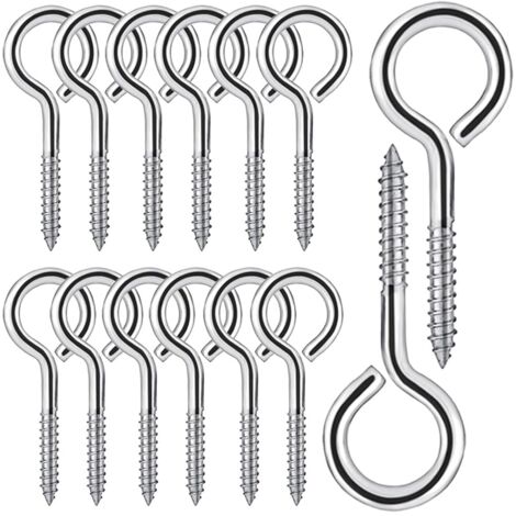 20 Pièces M5 Piton à Visser en Acier Inoxydable 304 Vis Mouton Oeil ...