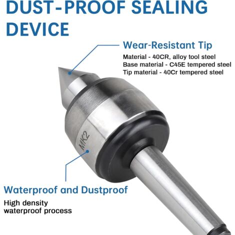 Pointe de Centrage Pièces Tournantes, MK2 Précision Rotative en Direct ...