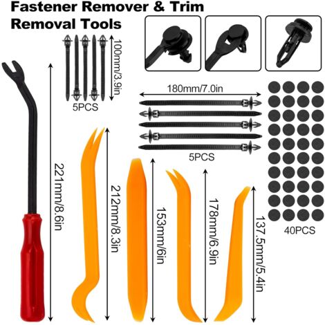 Rivet Clips Plastique 970 Pièces, 31 Tailles Clips Voiture de Fixation ...