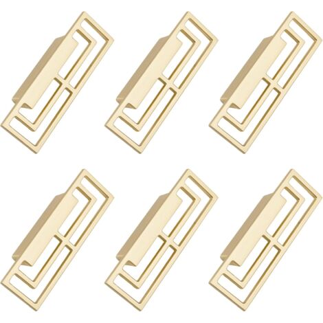 6 Pack Chinese Drawer Pulls Brushed Gold Copper Drawer Pulls Elegant ...