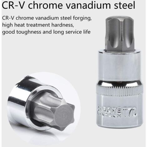 13 Pcs Torx Bit Socket Set T8-T70 S2 Steel Hex Socket Keys Torx Socket ...