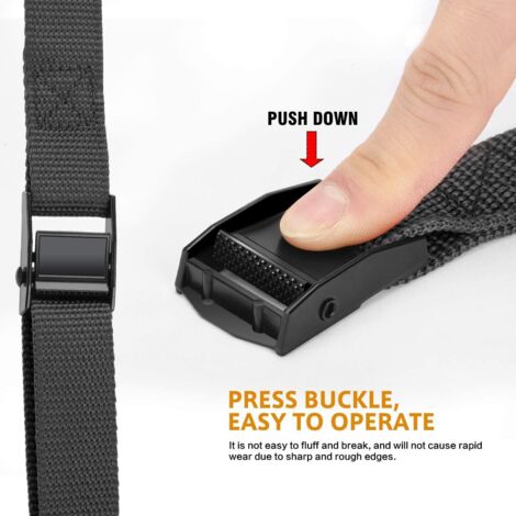 Ratchet Strap Tie Down Strap with Tensioner Hook Tightening Straps 2 ...