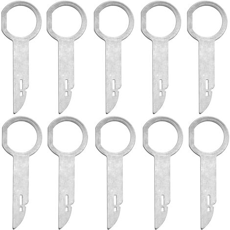 10 Pieces Car Radio Removal Key Unlocking Bracket for 6000 CDs, Sony 6 ...