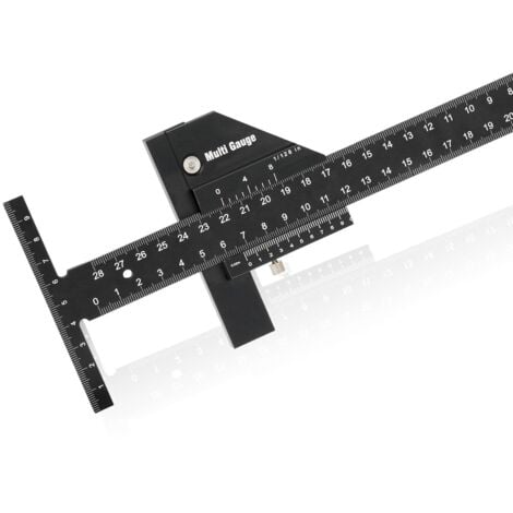 Marking Ruler, Stainless Steel T Type Hole Ruler Mitre Angle Ruler ...