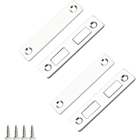Pack of 2 Invisible Ultra Thin Flat Magnets for Door Closet - Strong ...
