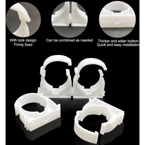 Multilayer Clamp 20 mm Hose Clip, 50 Pieces Hose Clips, Clamp for Water ...