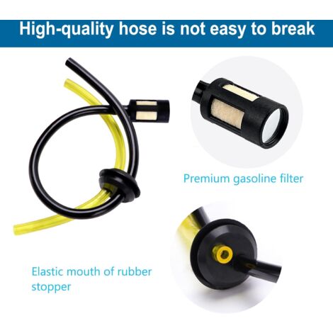 2 Sets Universal Fuel Filter Kit, Hose Petrol Brush Cutter Rubber ...