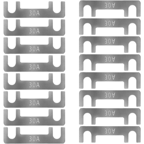 16 x Car Flat Fuse Strip Fuses for Auto Fuses 30A 40A 50A 60A 70A 80A ...