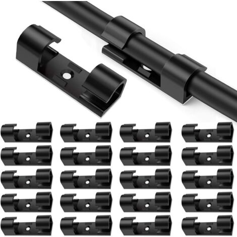 20 x Clip Cable, Fix Cable, Cable Organizer - Adhesive Cable Clips for ...
