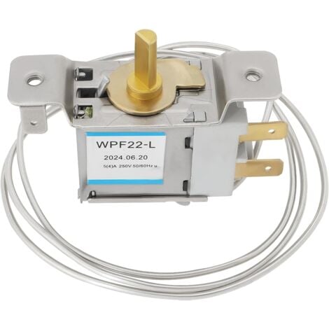 1x Thermostat de Réfrigérateur Congélateur Contrôleur de Température Froide 220V-250V Bornes à 2 ...