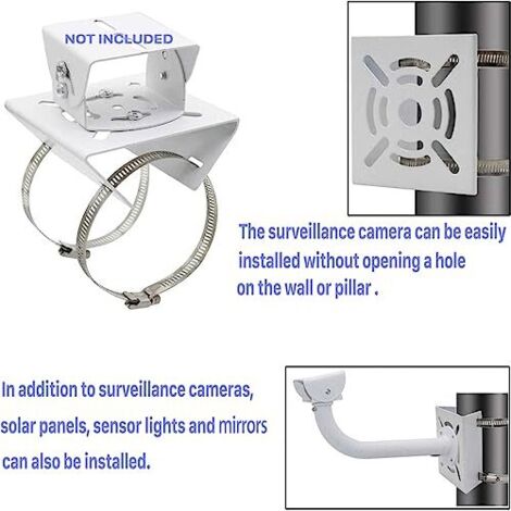 Universel Montage sur Poteau Vertical pour Caméra de Sécurité, Support ...