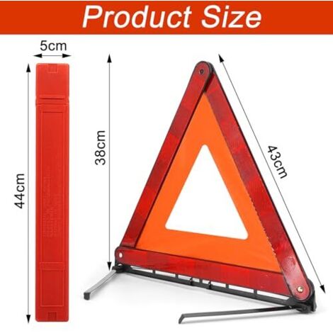 Triangle de signalisation pour Voiture - Pliable - Triangle d ...