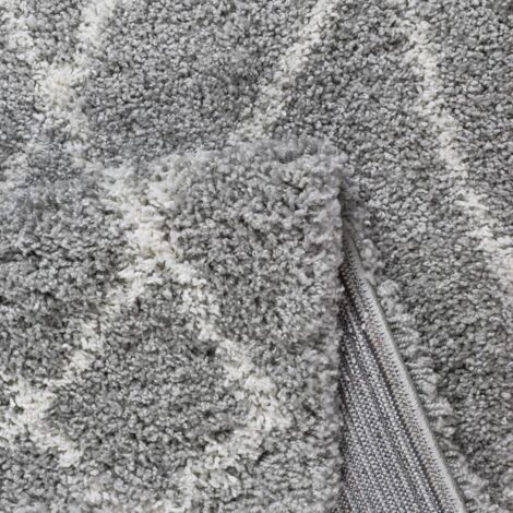 Tapis berbère motif saharien 120x170 gris BERTILE A