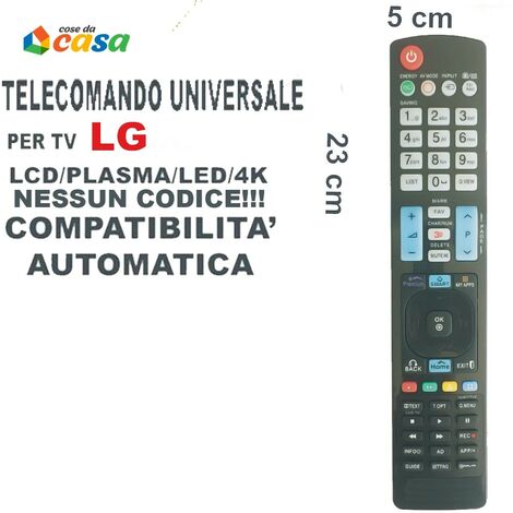Telecomando universale compatibile con LG per tv televisore plasma lcd 4k