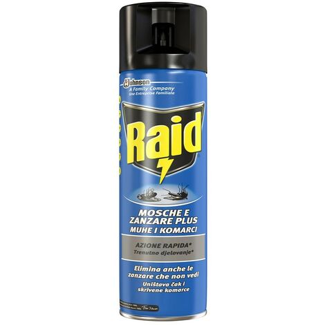 Raid spray mosche e anti zanzare ml 400 insetticida stermina insetti ...