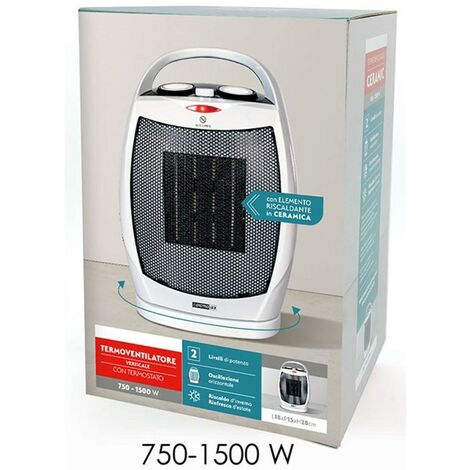 Termoventilatore elettrico stufa stufetta calorifero scaldabagno ...