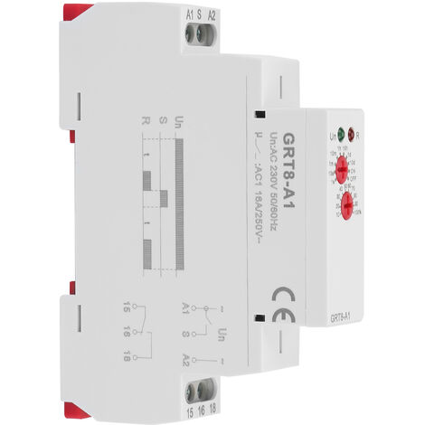 Eosnow GRT8-A1 Mini relais temporisé à la mise sous tension Montage sur ...