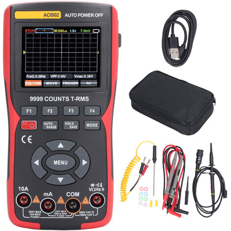 Eosnow Oscilloscope multimètre 2 en 1, testeur électrique numérique ...