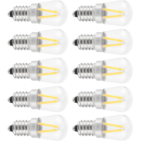 Eosnow Mini ampoule LED E14 à Filament court E14, 1.5W AC 230V, pour maison, voiture, armoire ...