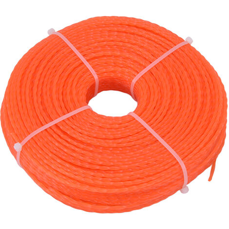 Eosnow Cordon de coupe en nylon 2,7 mm, 100 m, ligne de coupe torsadée pour tondeuses à gazon ...