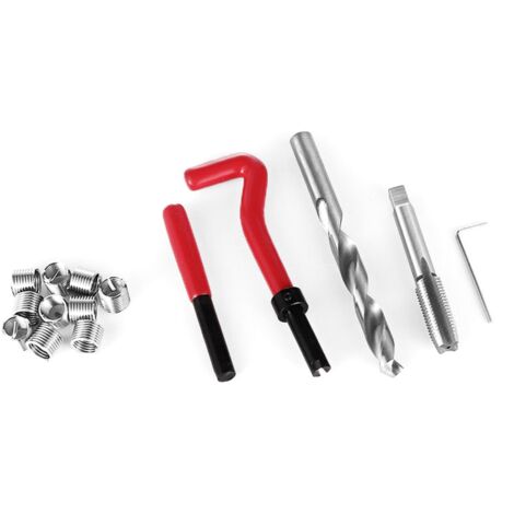 Eosnow Kit de réparation de filetage métrique 15 pièces, M5 M6 M8 M10 ...
