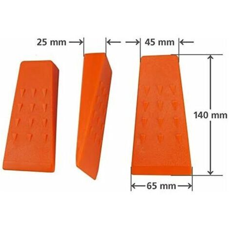 Coins, coins d'abattage forestier 140 mm en plastique ABS（3 pièces）