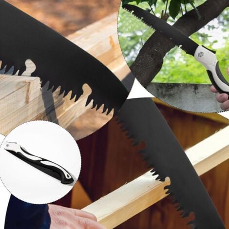 Scies d'élagage Multifonction Scie Pliante 30cm Lame en Acier Scie à Elaguer pour Emondage ...
