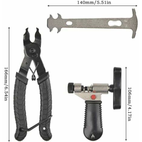 Ensemble d'outils de chaîne de vélo,Lien De Vélo Pince+Outil Dérive ...