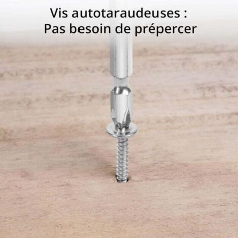 200 Pièces Vis Autoforeuse Metal M4 x 25 mm - Vis Autoperforante à Tête ...