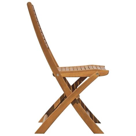 Klappbarer Gartenstuhl aus Holz für den Außenbereich Balkon Terrasse Java