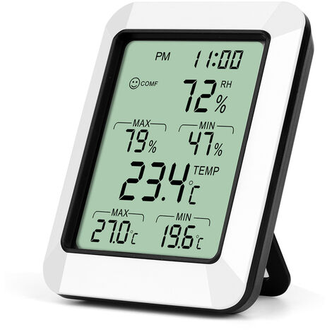 Humidity Meter LCD Digital Temperature Humidity Monitor LCD Indoor ...