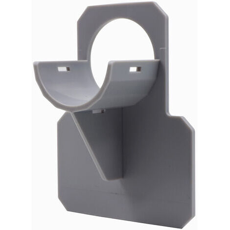 2 supports de tuyau de piscine Gris - Soutien des tuyaux de 30 à 37 mm