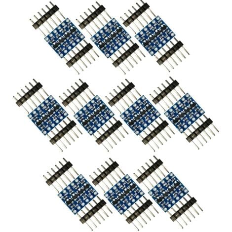 10Pcs 3V-5V 4 Channels Logic Level Converter Bi-Directional Shifter ...