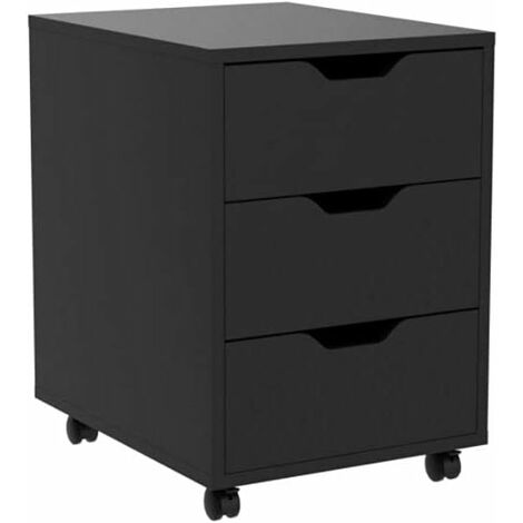 Under Desk Drawers Storage Unit with 3 Drawers, Mobile File Cabinet ...