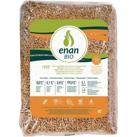 ENAN Bio - Palet de 70 Sacos de Pellets de 15 Kilos EN Plus A1 (1050kg ...