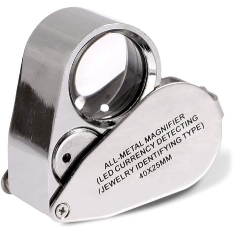 Loupe de bijoutier 40x loupe pliante pour les yeux de bijoux avec ...