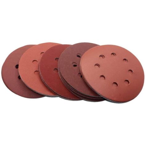Disque de Ponage Lot de 30 Papier Abrasif 125mm Polissage Pad Ponceuse ...