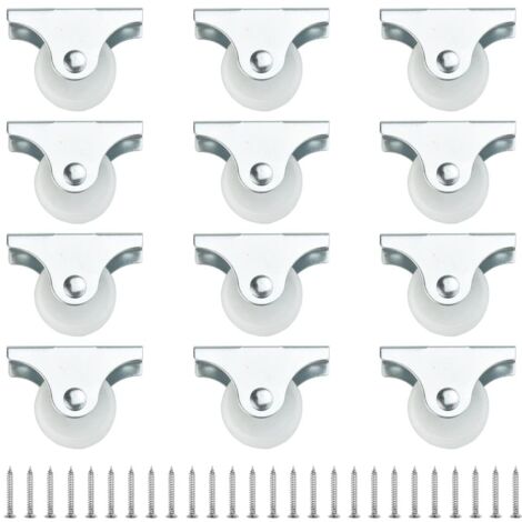 CCYKXA 12 Pcs Petite Roulette pour Meuble 25 mm, Mini Roulettes ...