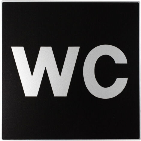 Plaque de porte WC - Europe design 200x200mm - 4280059