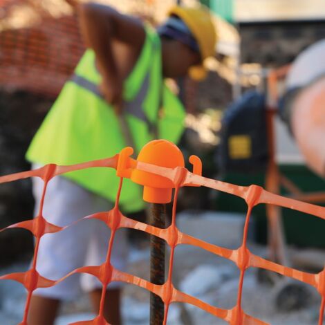 25 embouts de sécurité avec crochets pour fer à béton - 3320022