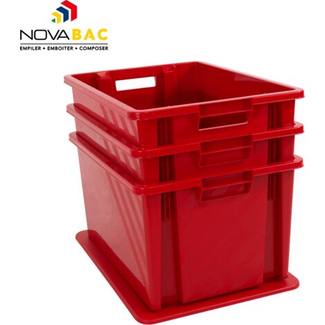Boite de rangement Novabac 54L Rouge - 5201954