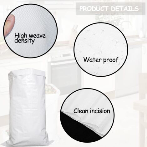 Sac à Gravats,Sac Jardinage Dechets,15 Pièces Sac de Chantier,Sac ...