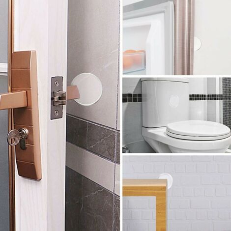 5 Pièces Butées de Porte, 4cm Butée de Poignée Murale, Butoir de Porte ...